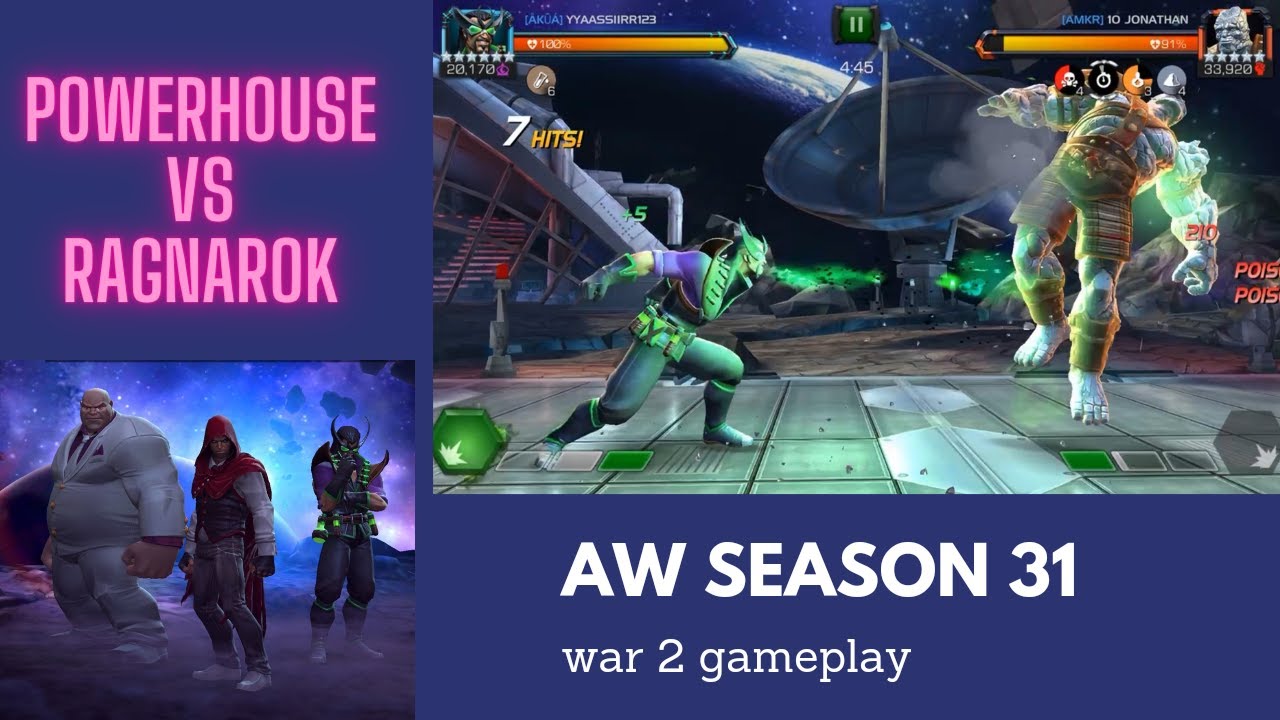 Mcoc alliance war season 31 war 2|Path 9| Marvel contest of champions ...