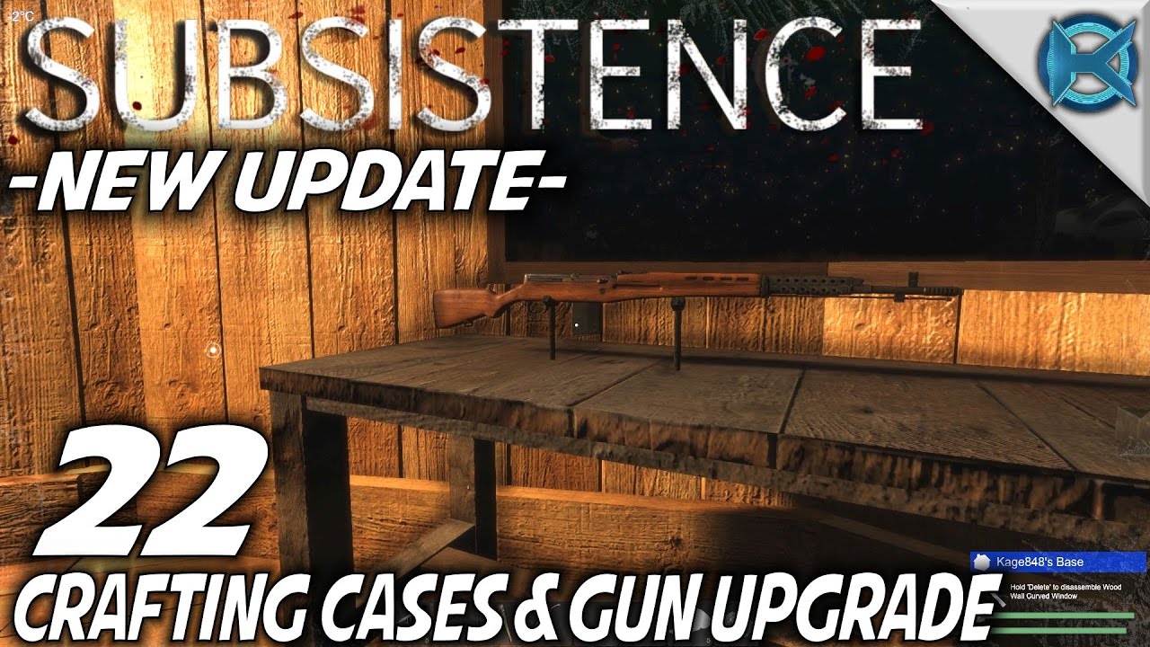Subsistence | EP 22 | Update Crafting Cases & Gun Upgrade | Let's Play ...
