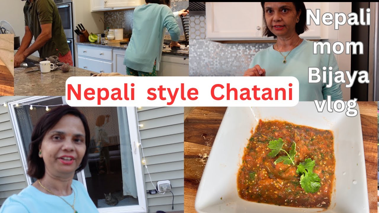 Chatani Nepali-style // What did I bring from work // Tomato salsa ...