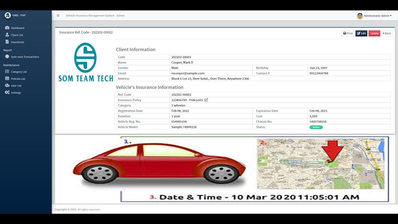Vehicle Insurance Management System Free Download - YouTube