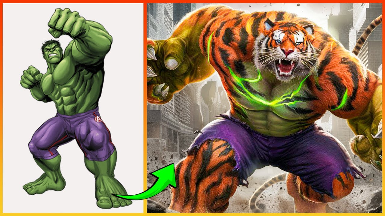 ROAR of HEROES: Marvel & DC Unite as Battle Tigers 💥 - YouTube