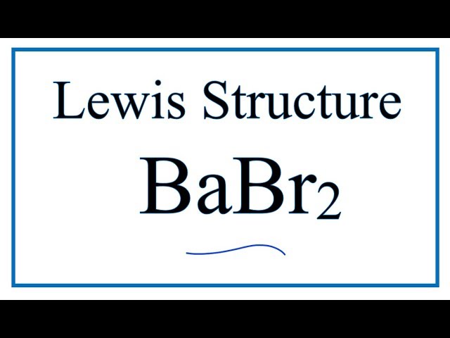 Barium Lewis Structure