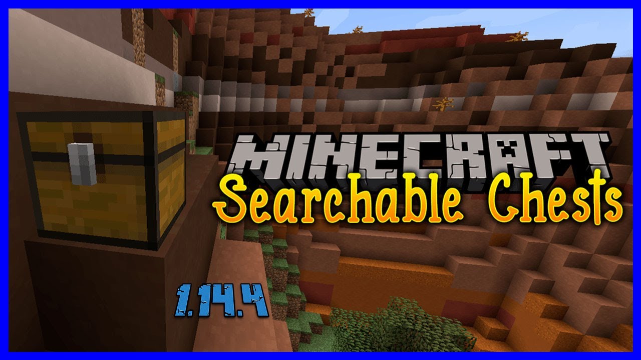 Searchable Chests Mod 1.14.4(MINECRAFT MOD) - YouTube