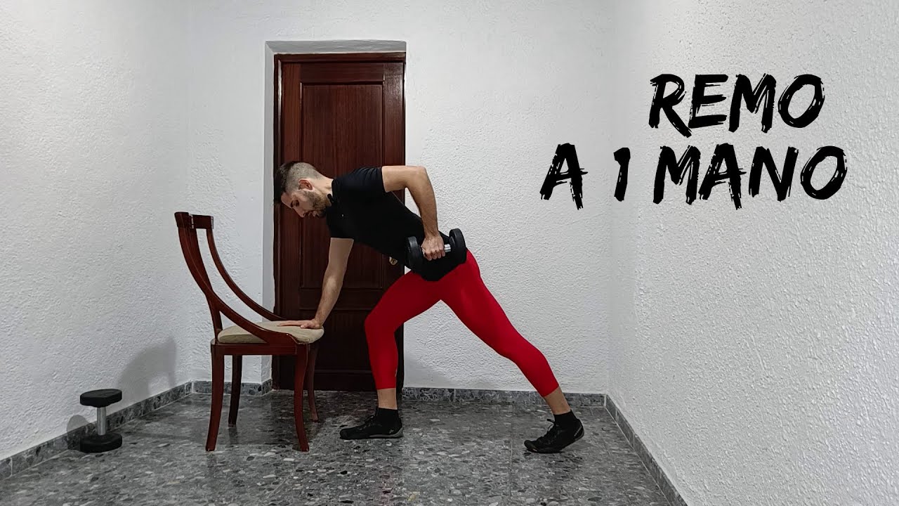 Remo 1 mano con mancuerna - YouTube