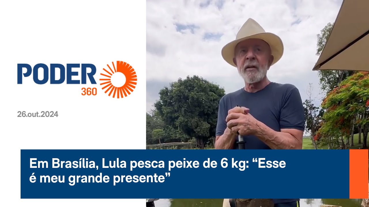 Em Brasília, Lula pesca peixe de 6 kg: “Esse é meu grande presente ...