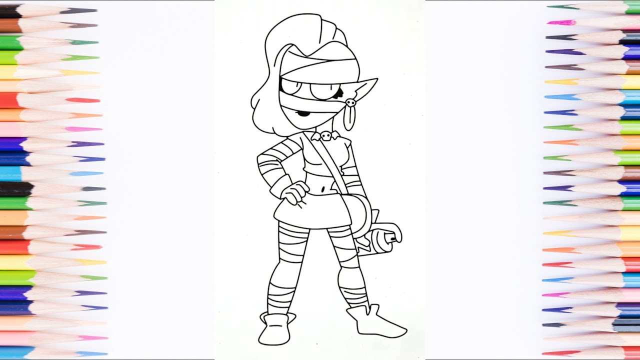 How to Color Brawl Stars Coloring Game Emz - YouTube