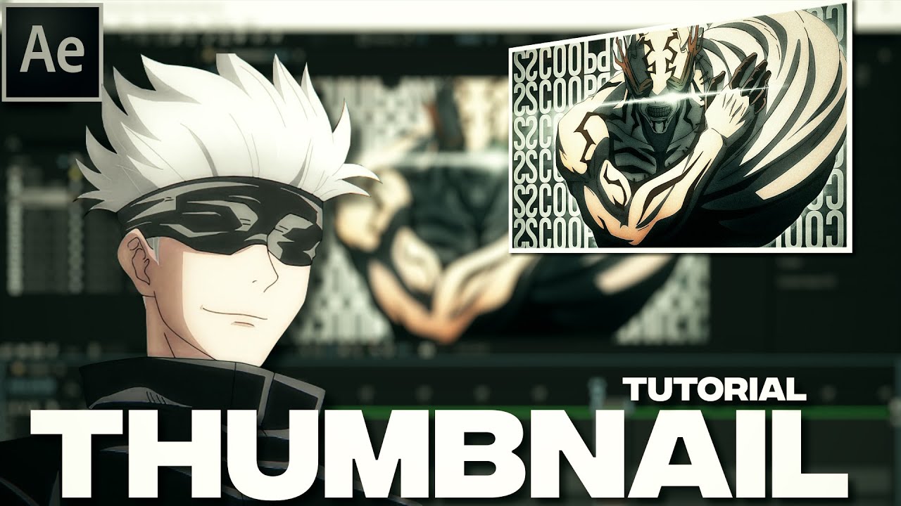 How to make thumbnails for amv/edits (after effects) - YouTube