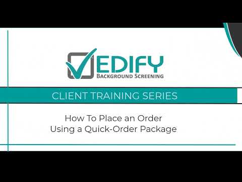 How to Place an Order Using a Quick-Order Package - YouTube
