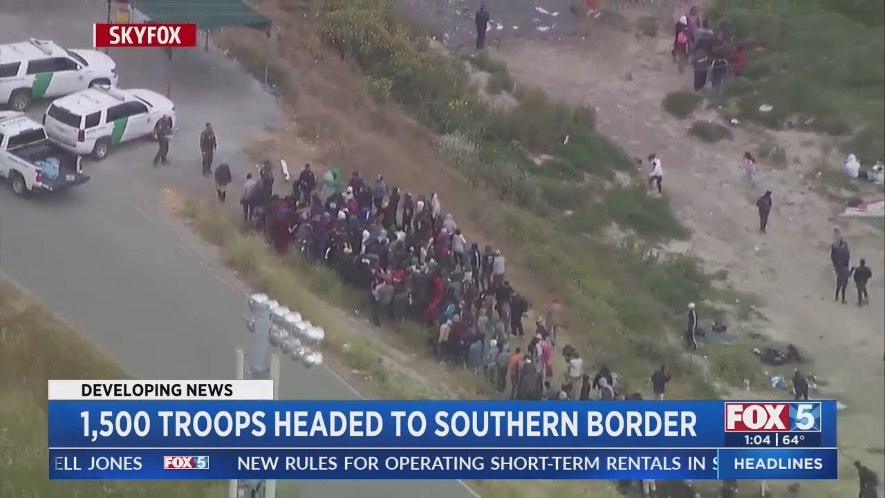 1,500 Troops Headed To Southern Border - YouTube