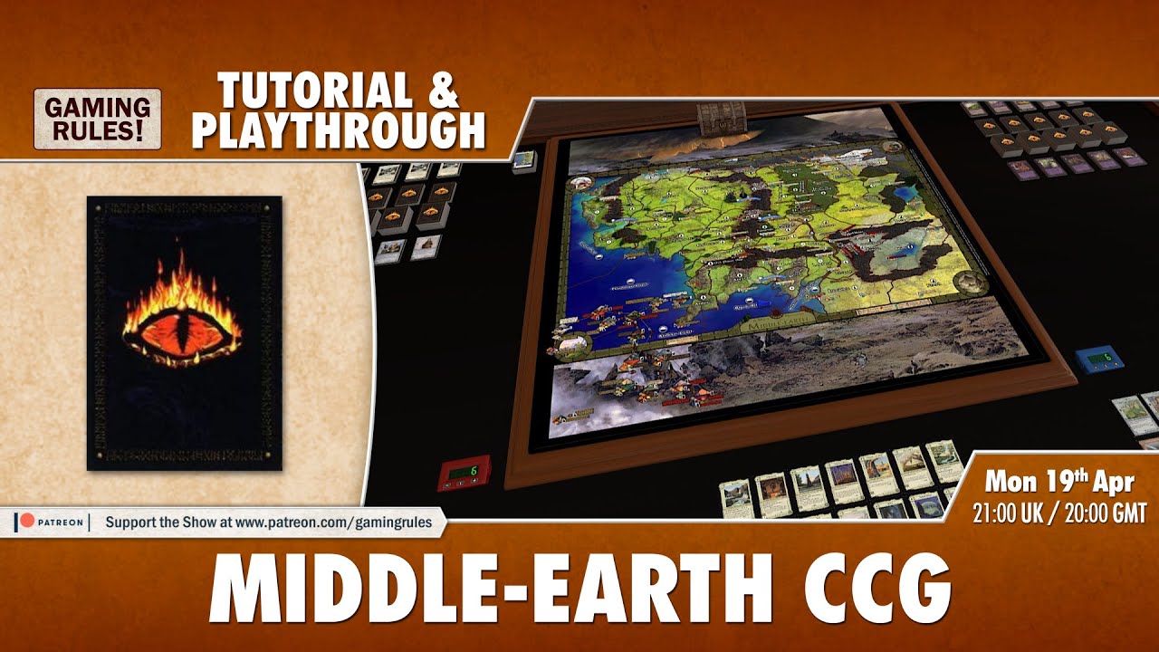 Middle-Earth CCG: 2-player tutorial & playthrough with starter decks ...