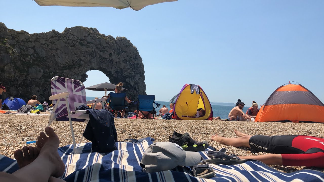 At the beach chillin - YouTube