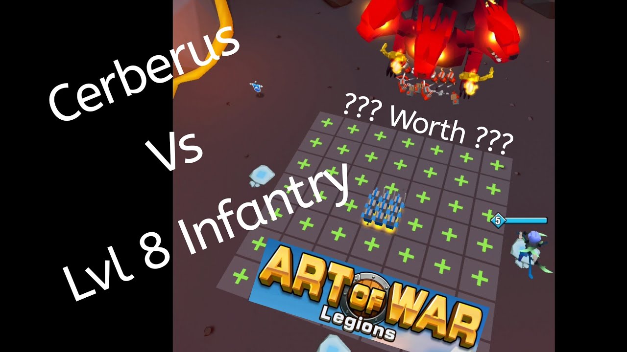 Art of Wor Legions Cerberus vs Lvl 8 Infranty 4K - YouTube
