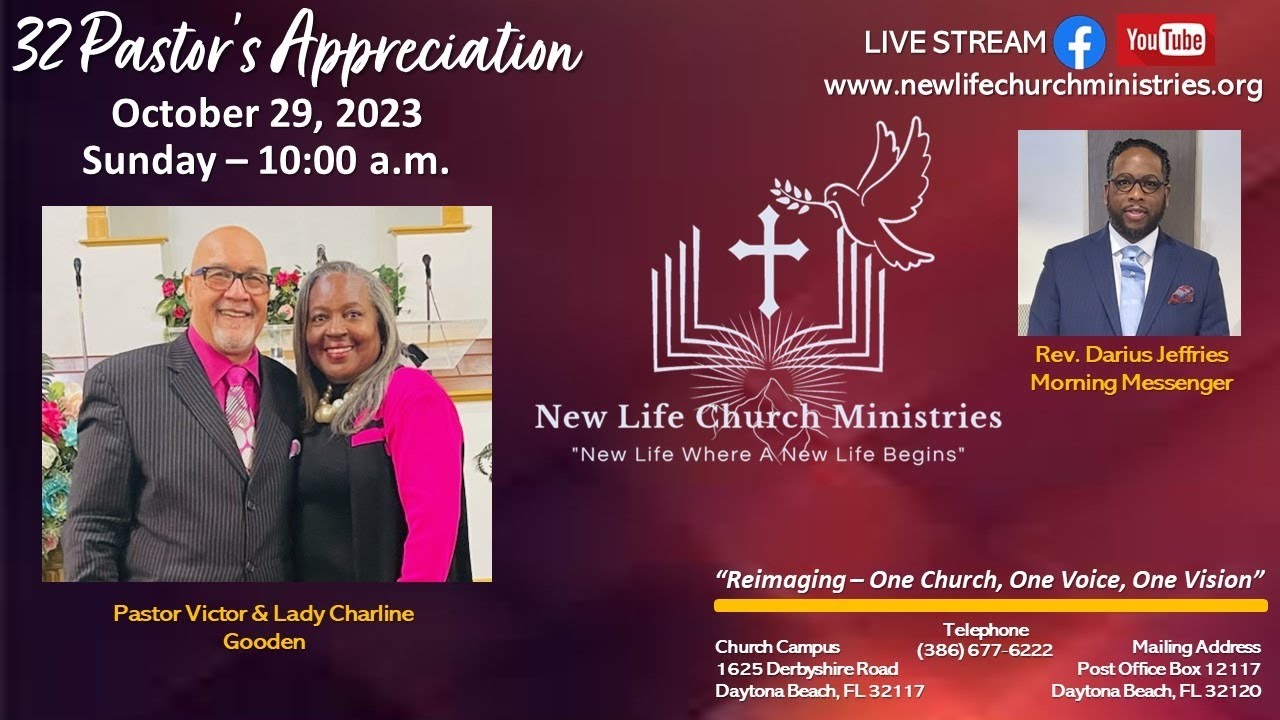 Pastor Victor & Lady Charline Gooden, 32nd. Appreciation. Rev. Darius ...
