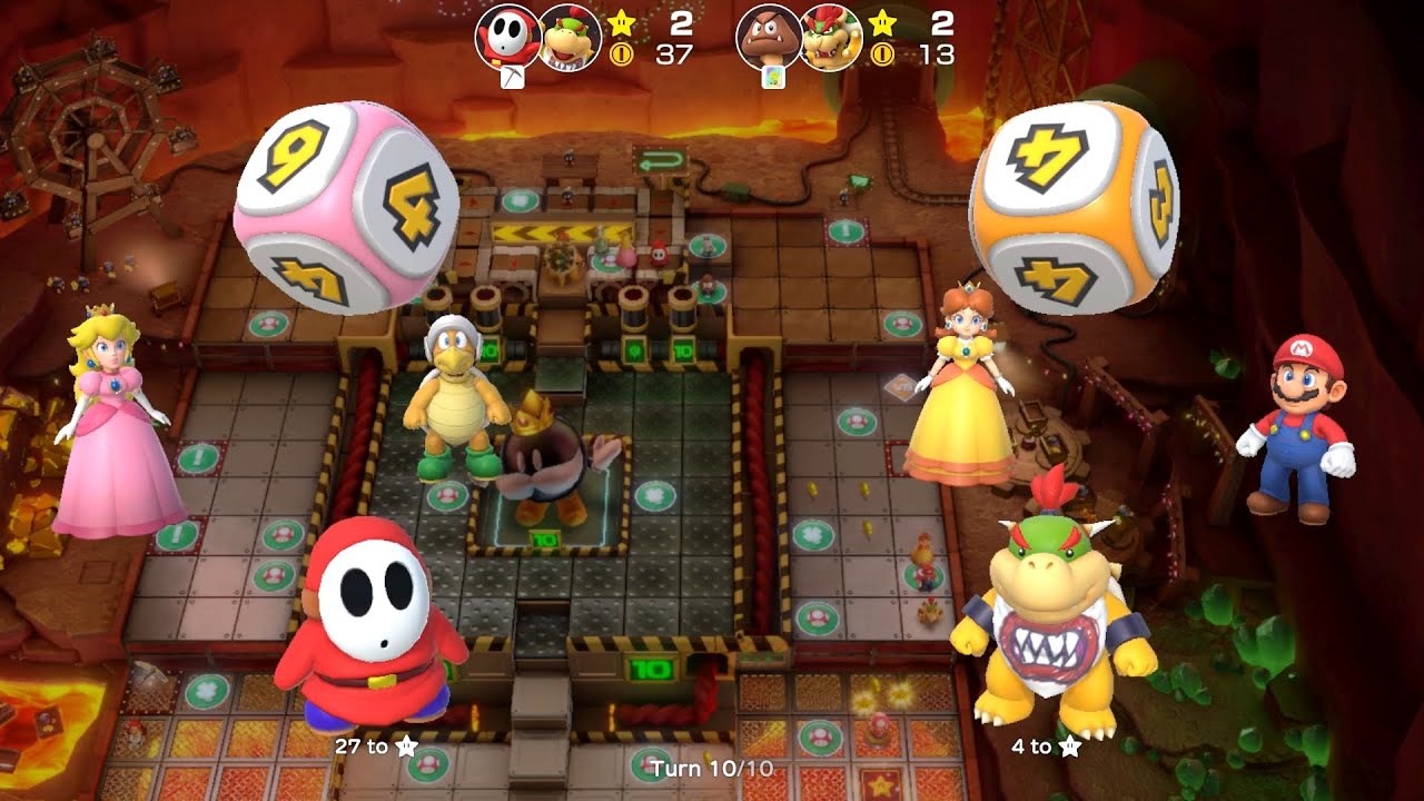 Super Mario Party Partner Party #2114 Gold Rush Mine Shy Guy & Bowser ...