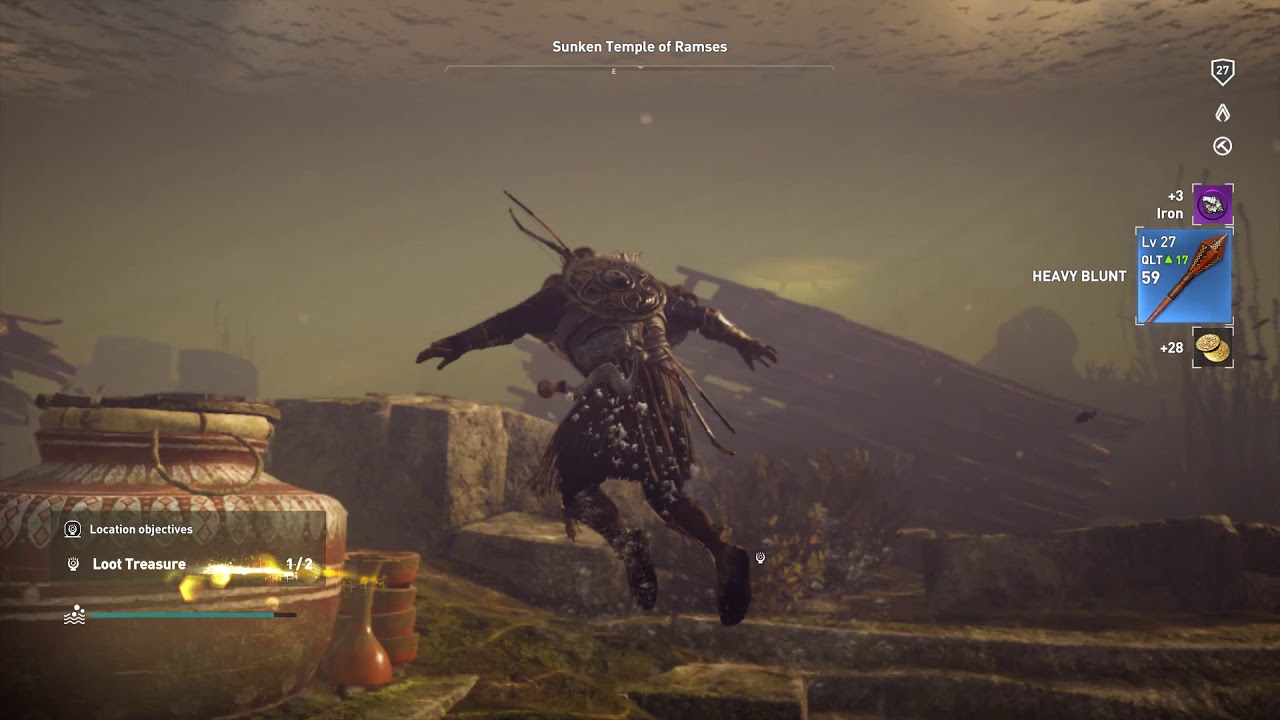 AC Origins Sunken Temple of Ramses Loot Treasure Locations - YouTube