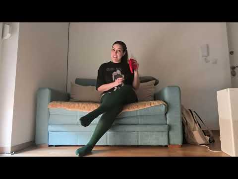 Unboxing & Trying On 280 Denier Thick Red Tights ❤️ | Super Opaque Tights