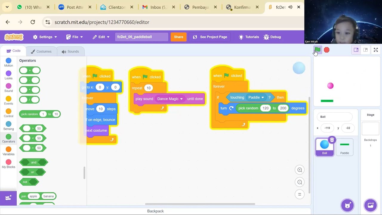 🎮 Make Your Own Paddle Ball Game in Scratch! (Edge & Collision ...