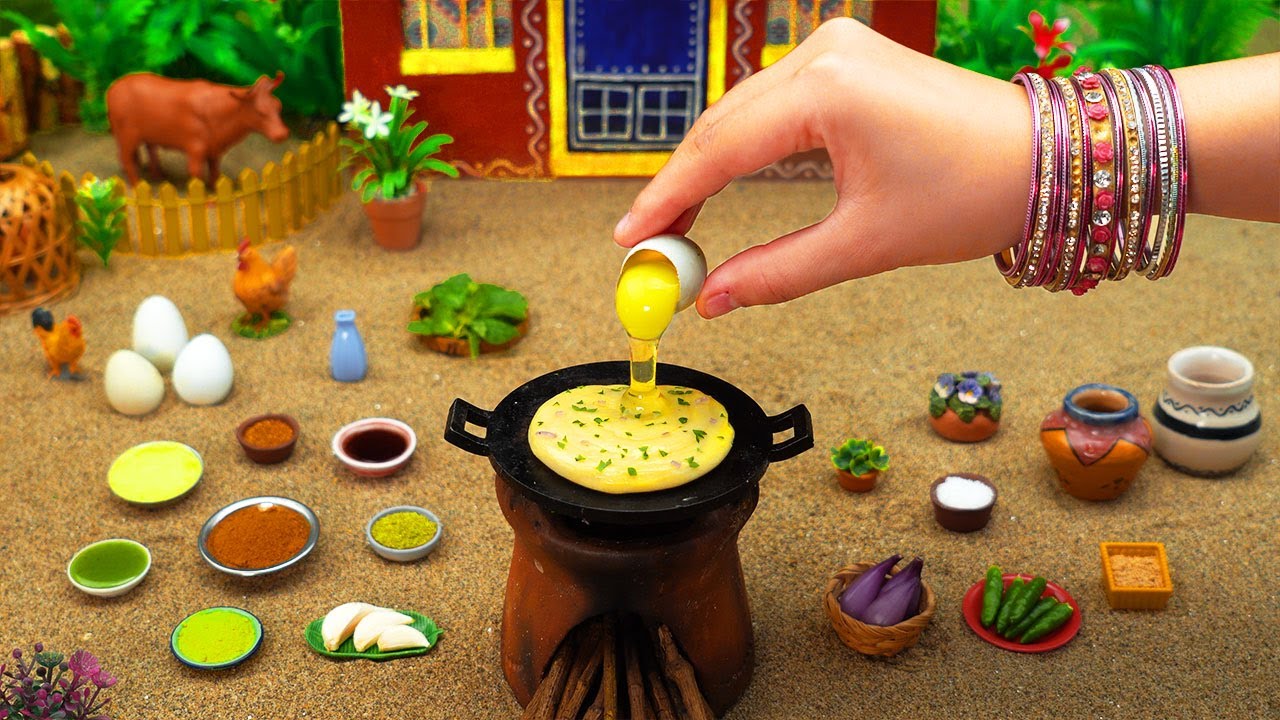 Miniature Anda Paratha Recipe | How To Cooking Crispy Egg Paratha ...