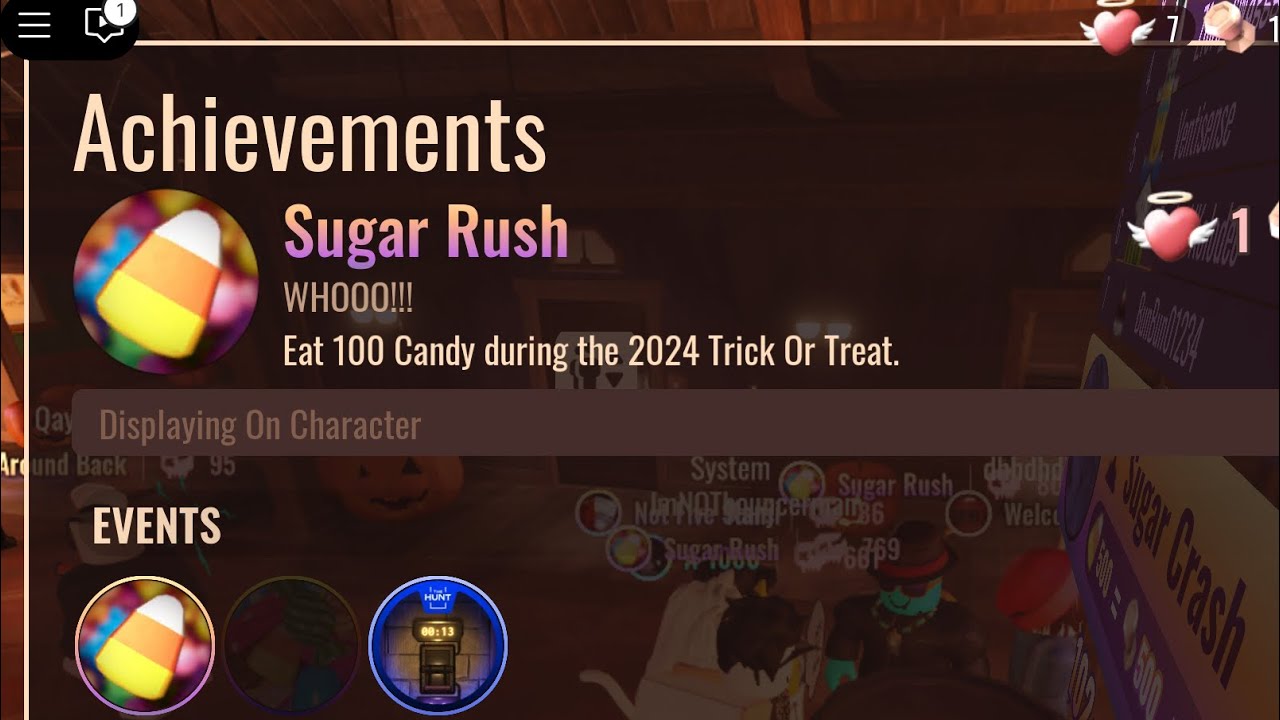 FIRST PERSON TO GET SUGAR RUSH BADGE IN THE DOORS HALLOWEEN UPDATE ...