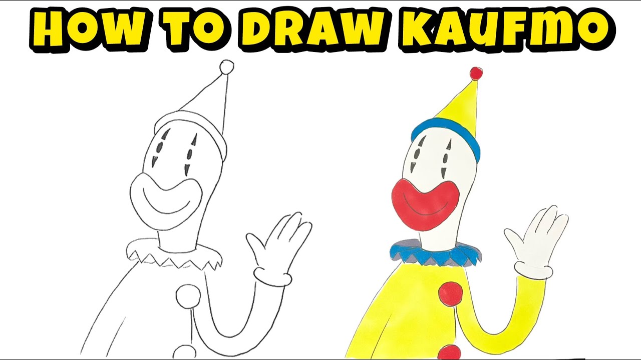 How to Draw Noseless Clown Kaufmo from The Amazing Digital Circus - YouTube