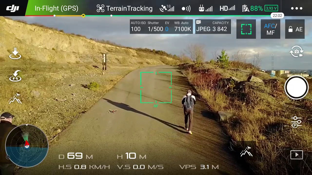 DJI MAVIC PRO - test Terrain Follow - YouTube
