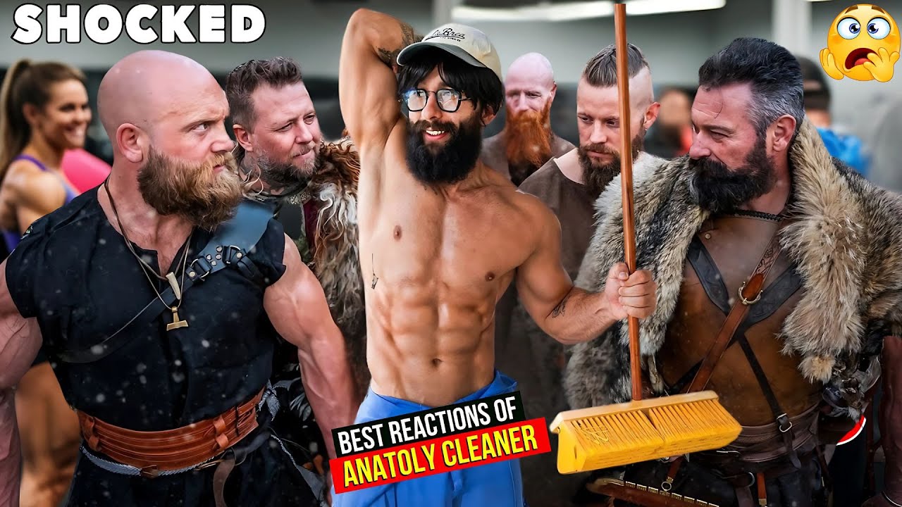 VIKINGS VS CLEANER | Anatoly GYM PRANK #1 - YouTube