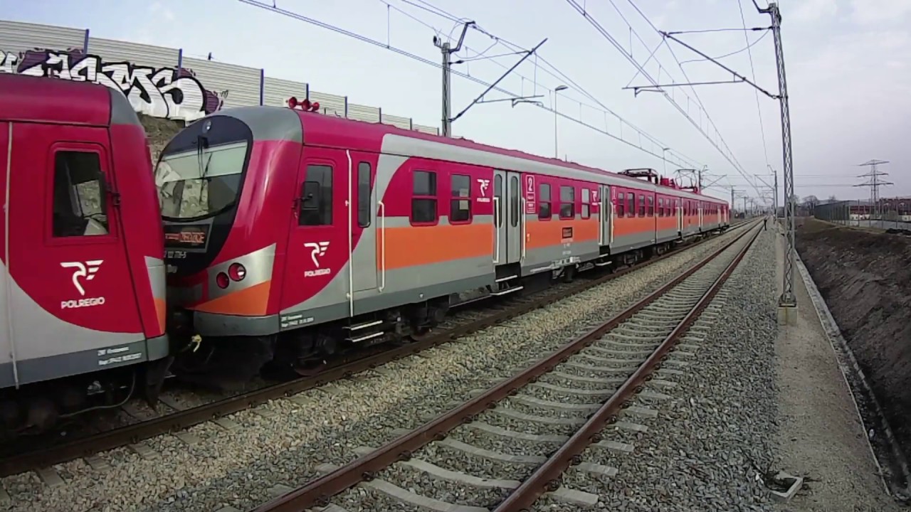 EN57-2055 + EN57-2028 Kraków Mydlniki Wapiennik jako pociąg osobowy Przewozów Regionalnych nr ...