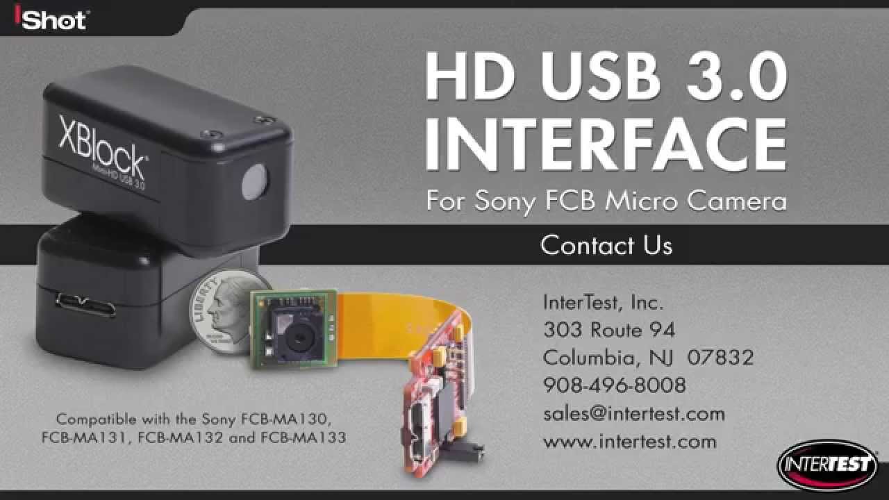 Sony FCB-MA130 HD Micro Camera Series with USB 3.0 Interface - An ...