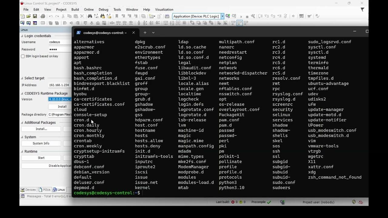 Install Codesys Control Linux SL runtime - YouTube