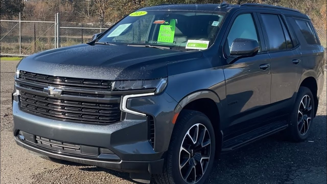21 Tahoe RST in Shadow Gray Metallic - YouTube