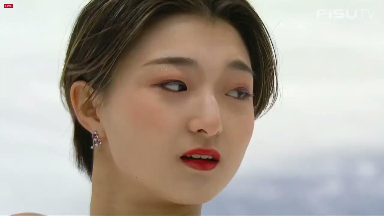 Kaori SAKAMOTO FS/FISU Lake Placid 2023 - YouTube