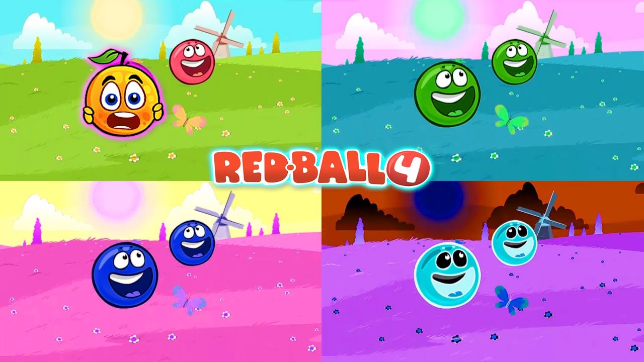 Red Ball Vs Orange Ball Vs Blue Ball Vs Green Ball Vs Red Ball All ...