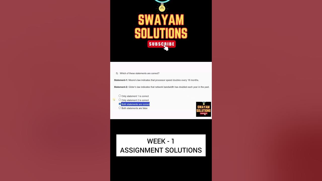 Cloud Computing and Distributed Systems Week 1 Assignment Solutions | SWAYAM NPTEL | SUBSCRIBE ...