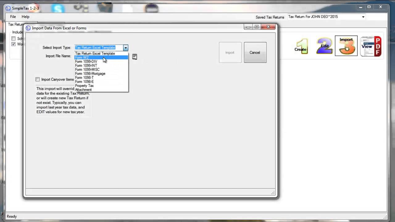 SimpleTax Form 3903 - YouTube