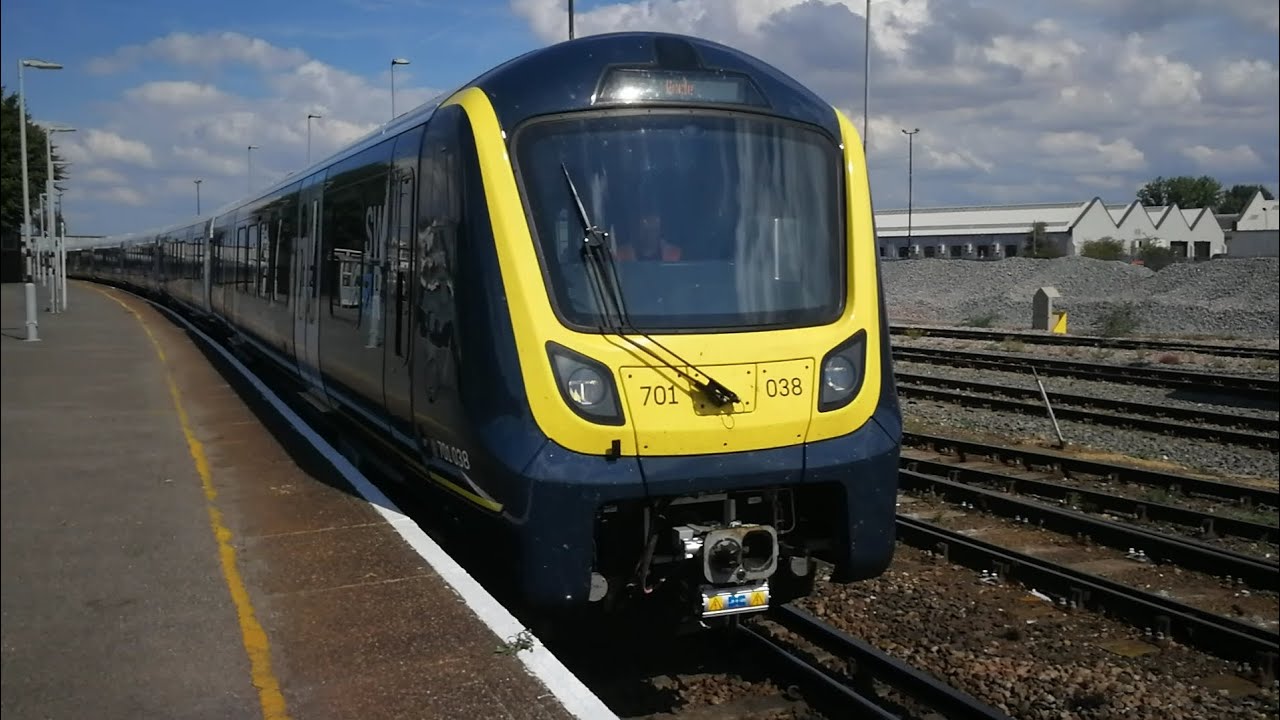 Class 701 (038) at Eastleigh on its way to Poole - YouTube