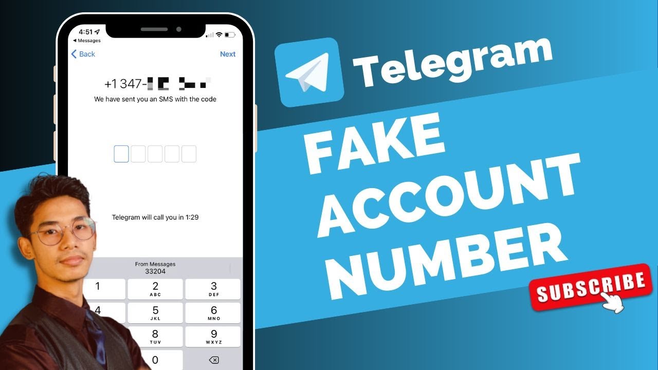 Telegram Fake Number Account ! - YouTube