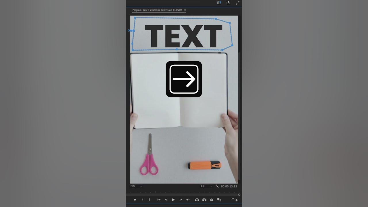 Premiere Pro Text Behind Object Effect #shorts - YouTube
