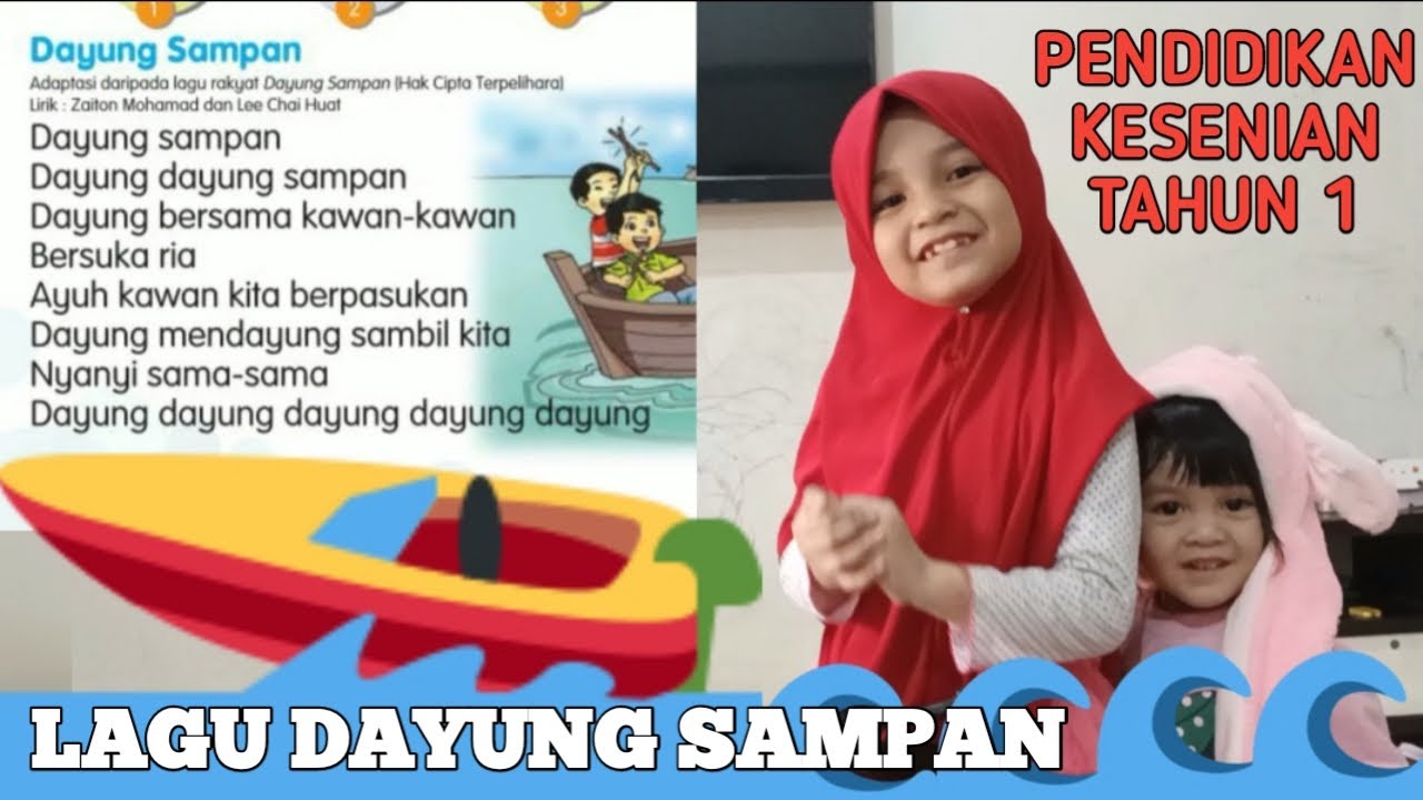 Lagu dayung sampan l pendidikan kesenian tahun 1 - YouTube