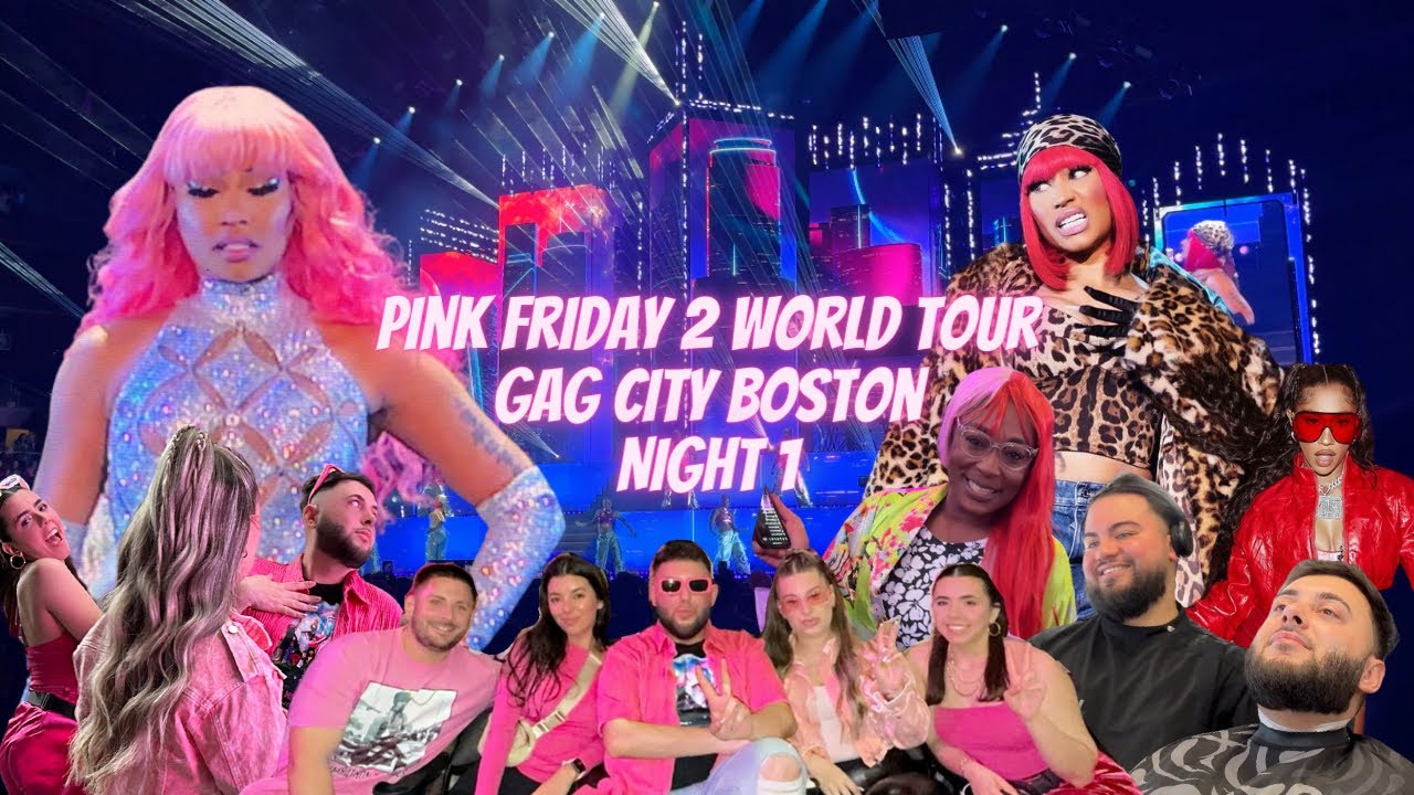 VLOG 1 🎀 PINK FRIDAY 2 WORLD TOUR 🎀 GAG CITY BOSTON NIGHT 1 👑 NICKI ...