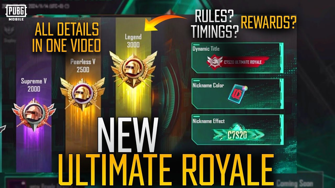 Ultimate Royal is here | All Details About Ultimate Royal | Timings ...