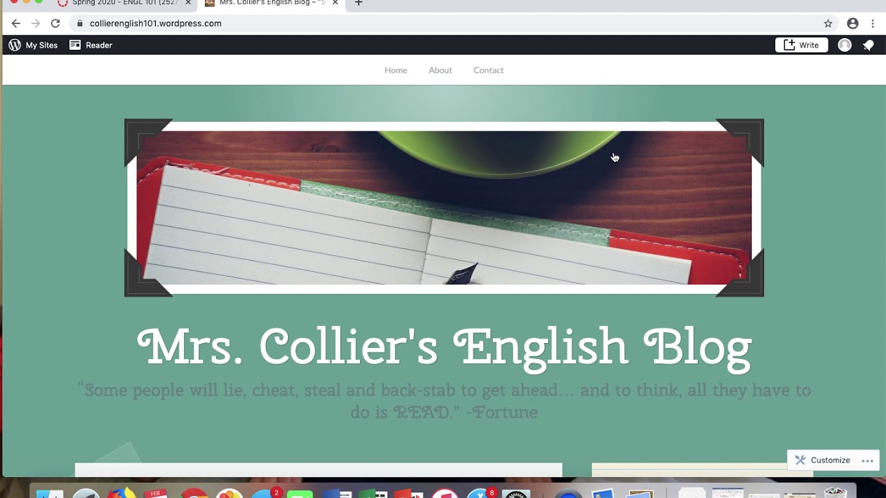 How to post your blog URL - YouTube