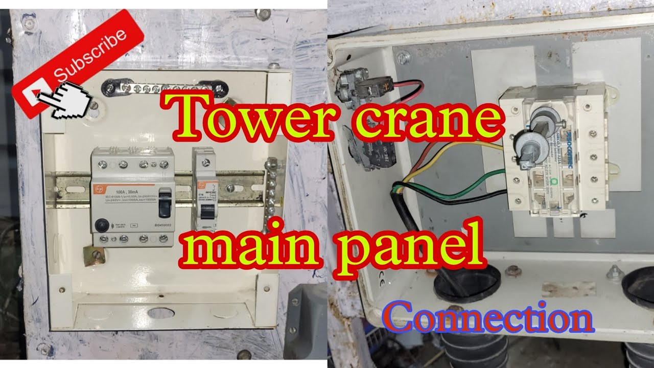 Tower🏗️ crane main panel # bauble connection - YouTube