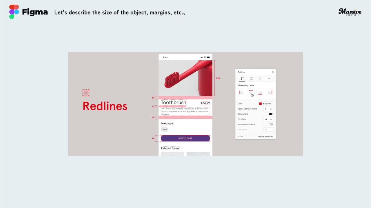 How to use Figma’s “Redlines” plug-in - YouTube