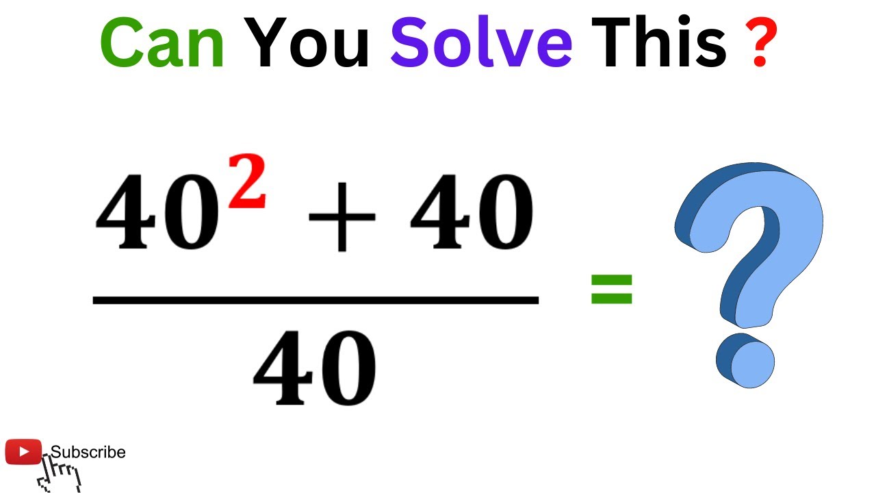 Find 40 2 40 40 Learn The Trick YouTube