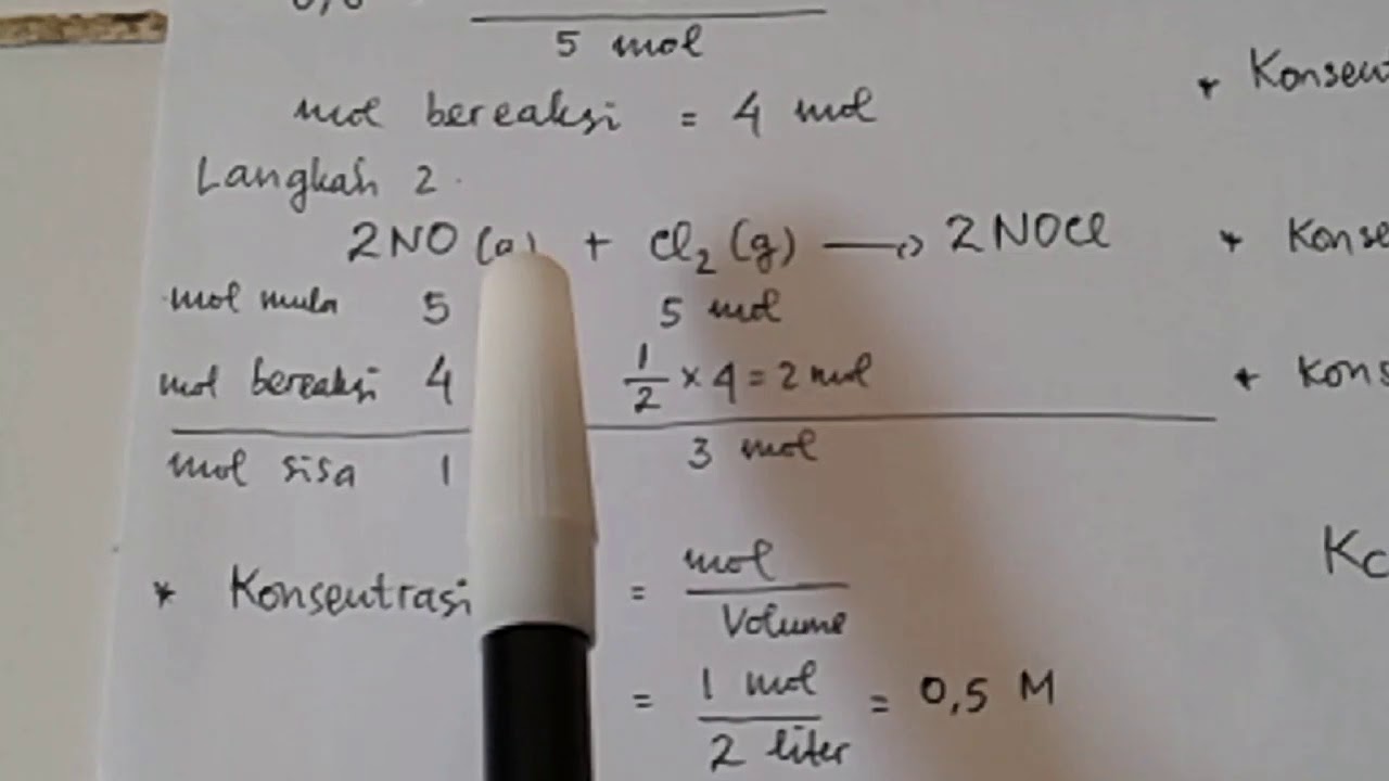 Soal Laju Reaksi yang berhubungan dengan persamaan reaksi (m r s) - YouTube