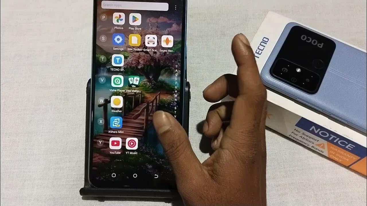 Tecno spark 20c side back, how to use side Gesture back in tecno, set Gesture navigation in ...