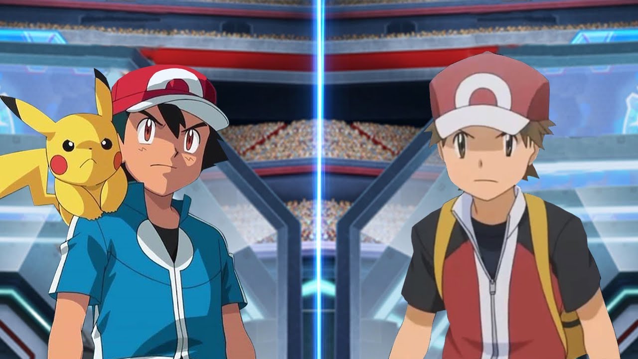 Pokémon Battle Usum Kalos Ash Vs Red Pokemon Origins Youtube