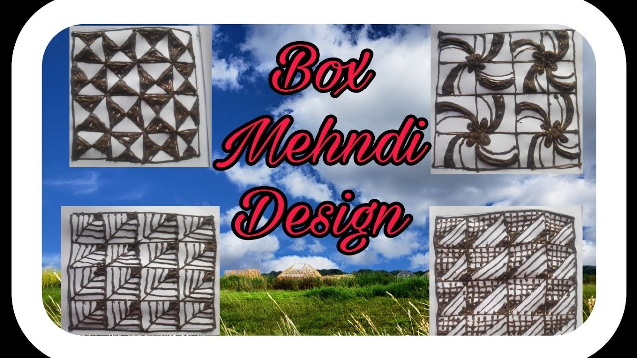3D box mehndi design. - YouTube