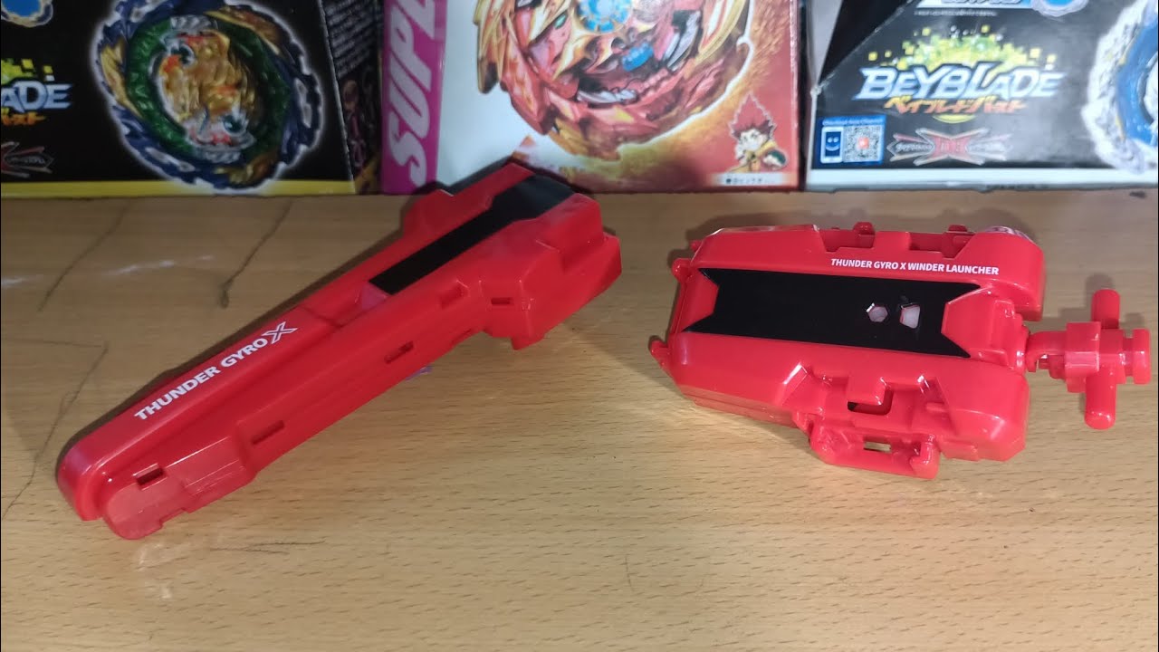 UNBOX & REVIEW GRIP & LAUNCHER BEYBLADE X (FAKE) | SHIRAU BLADER - YouTube