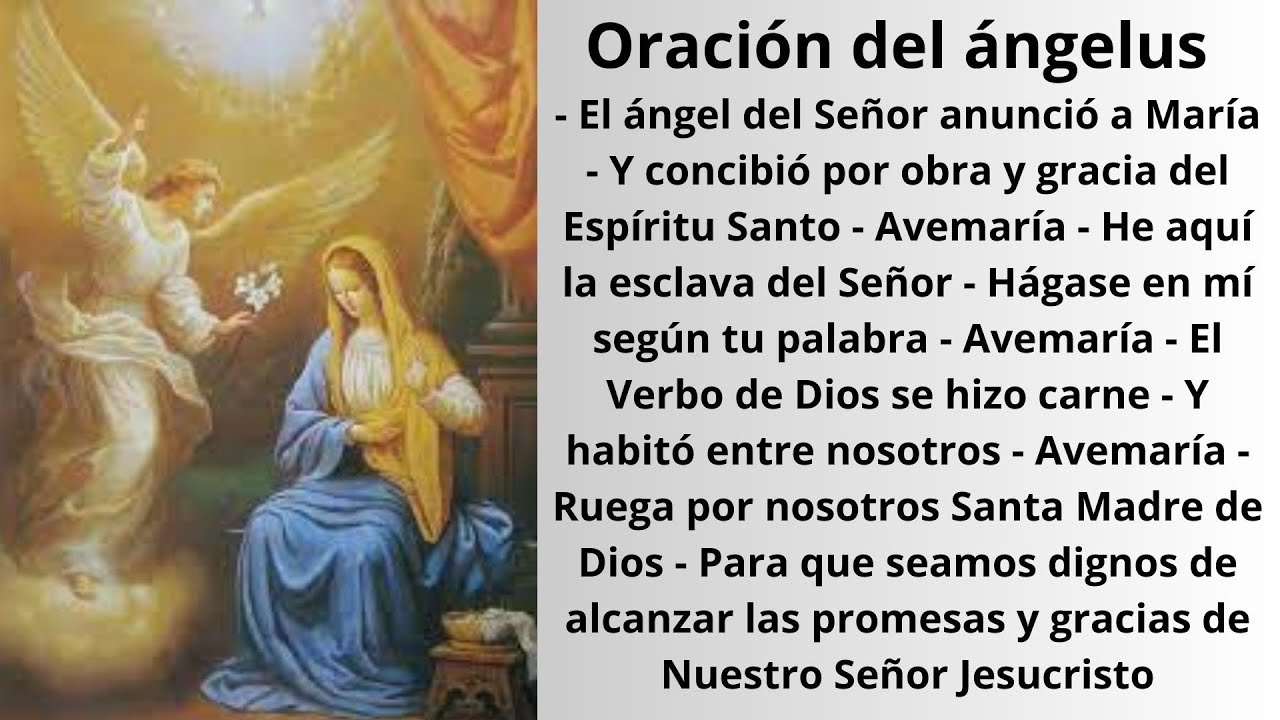 Oración del ángelus cantada en castellano 24 de noviembre P Ariel Otero ...